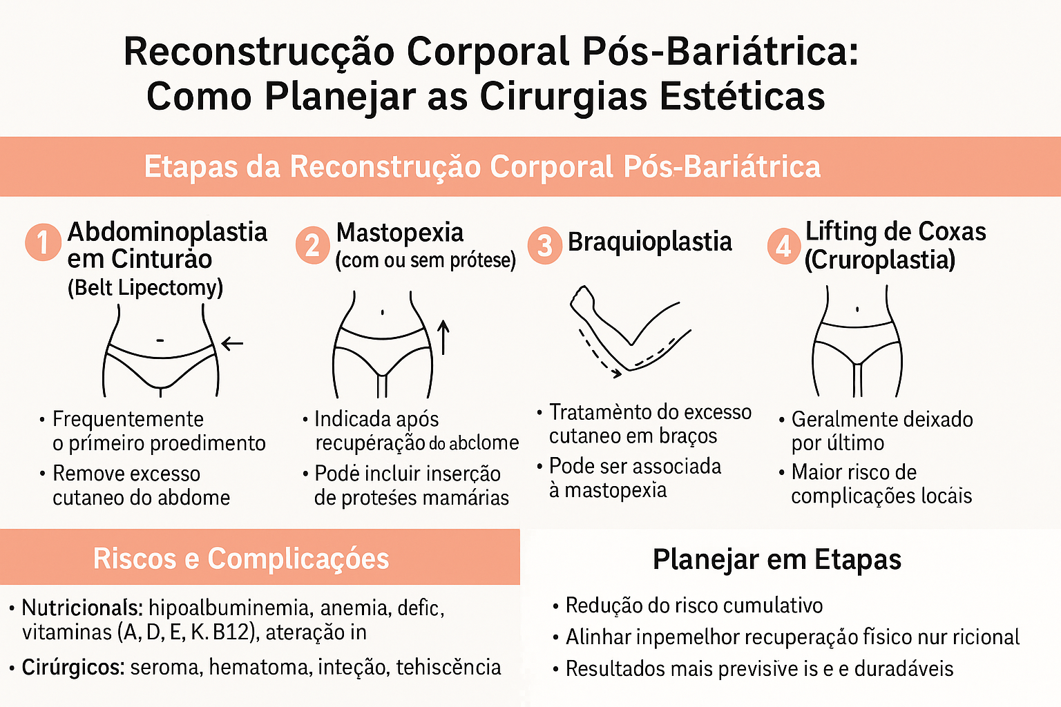 Reconstrução Corporal Pós Bariátrica Como Planejar As Cirurgias